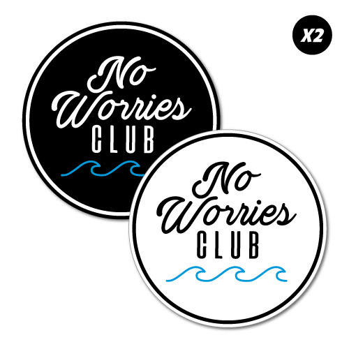 No Worries Club Stickers Decal Surfboard Vintage Skate Surf #7313HP | eBay
