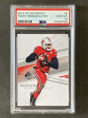 2014 SP Authentic Teddy Bridgewater RC Gem Mint PSA 10 | eBay