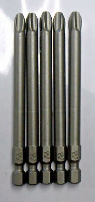 Bosch 1609433840 #3 x 3-1/2" Phillips Insert Bit Screw Tips USA 5 ...