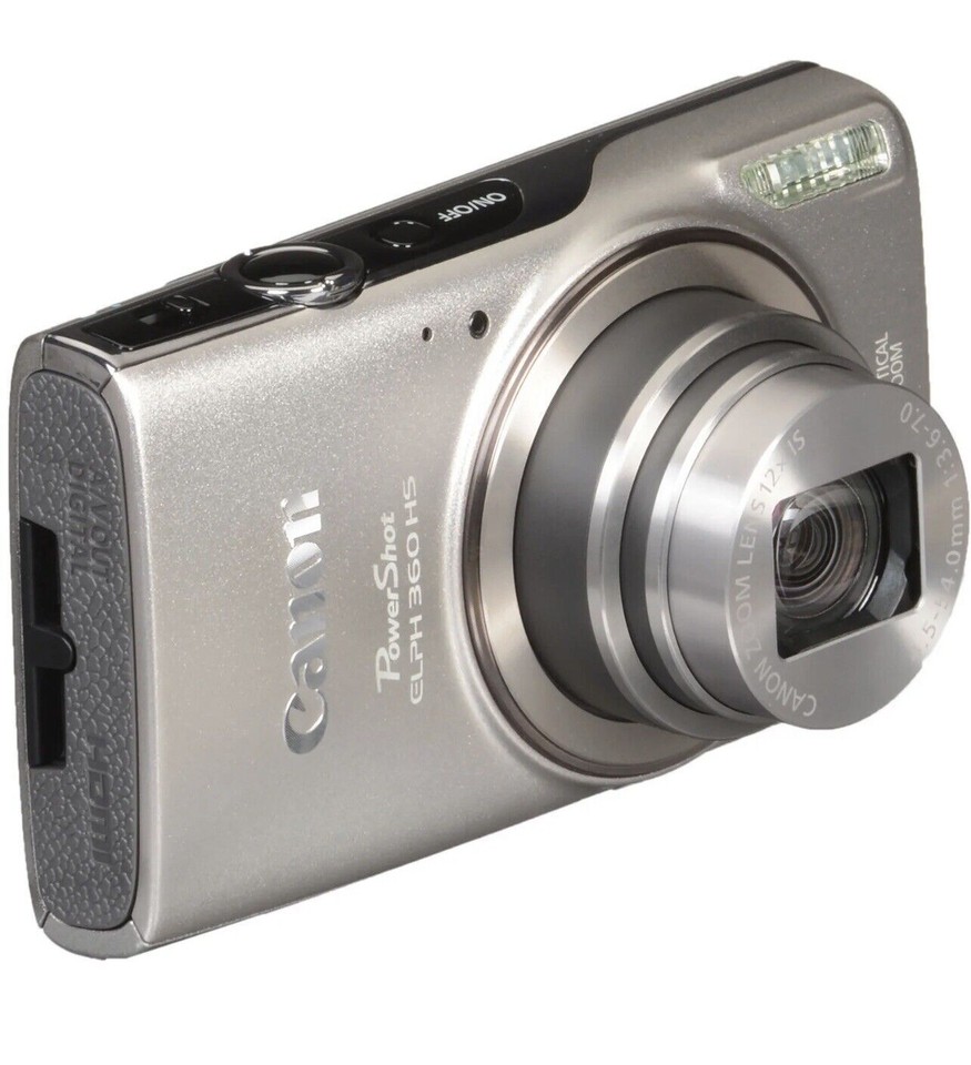 Canon PowerShot ELPH 360 HS / IXUS 285 12X Optical Zoom Digital Camera ...