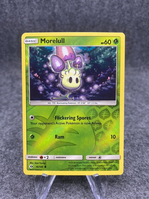 Pokémon TCG Morelull Sun & Moon Base Set 16/149 Reverse Holo Common for ...