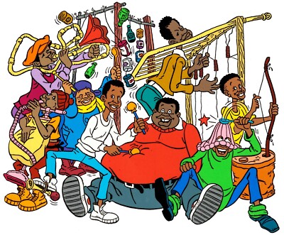 Fat Albert Band Iron On Transfer-T-Shirt + Light & Dark Color Fabrics ...