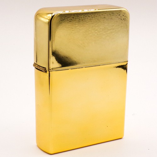 XL Gold 4" x 2.5" Metal Flip-Top Refillable Lighter | eBay