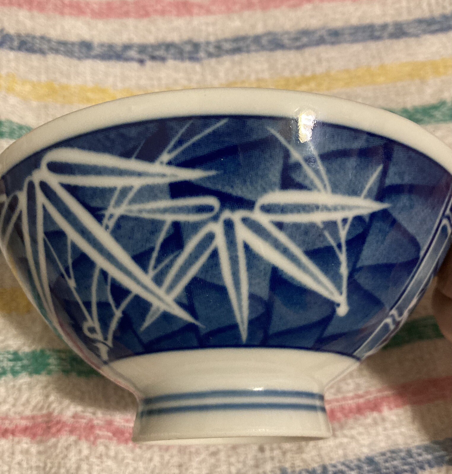 Asian Blue Bamboo prints sause dish 5 inch | eBay