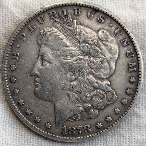 1878 Morgan Dollar VF/XF (Extra Fine-) : 7TF, 79 Rev, Lower Mintage ...