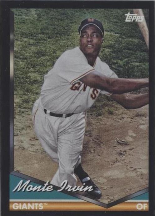 2024 Topps Archives - 1994 Topps Monte Irvin #276 Black Foilboard for ...