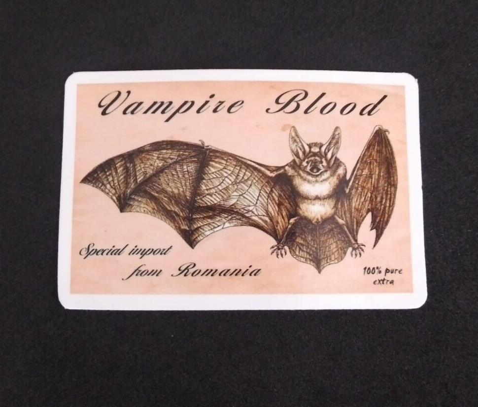 Vampire Blood Horror Retro Apothecary Sticker 1.5" x 2.25" | eBay