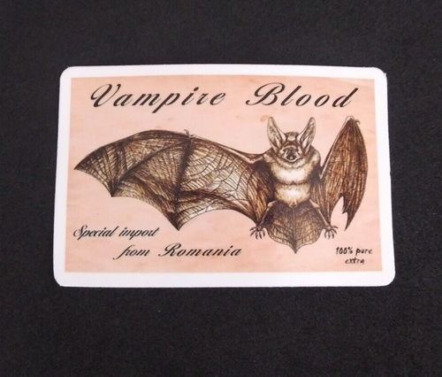 Vampire Blood Horror Retro Apothecary Sticker 1.5" x 2.25" | eBay