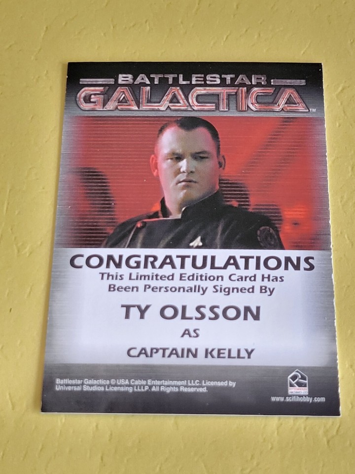 TY OLSSON "CAPTAIN KELLY" - BATTLESTAR GALACTICA PREMIERE AUTOGRAPH ...