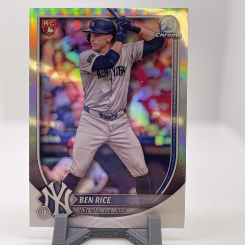 Ben Rice 2025 Bowman Chrome Rookie Red Redemption Refractor #85 Yankees ...