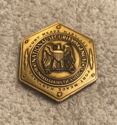 Challenge Coin NSA Ft. Meade MD National Security Agency, Hexagon ...