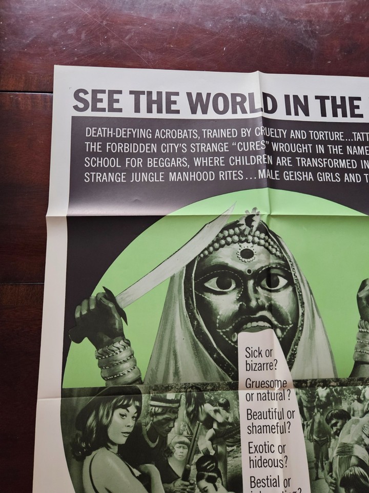 1966 MACABRO Original One Sheet Poster 27x41 ITALIAN HORROR DOCUMENTARY | eBay