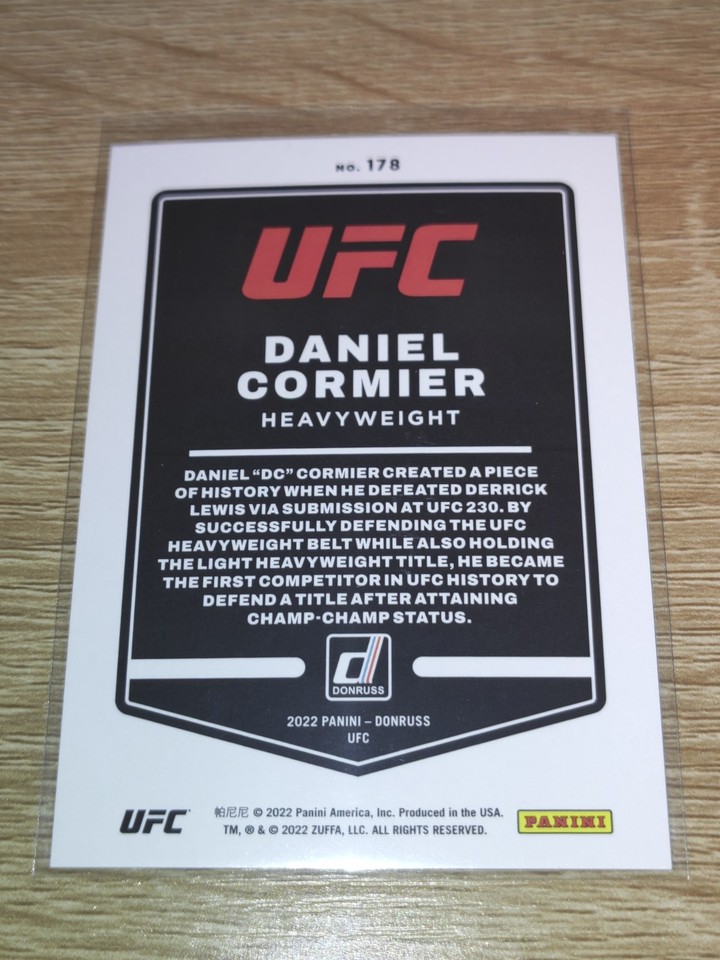 2022 Panini Donruss UFC Daniel Cormier Holo Silver Laser /99 #178 | eBay
