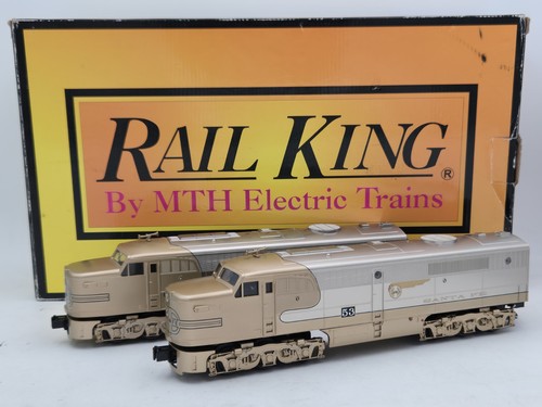 MTH 30-20670-1 Santa Fe Gold Bonnet Alco PA AA Diesel Set - Proto 3 ...