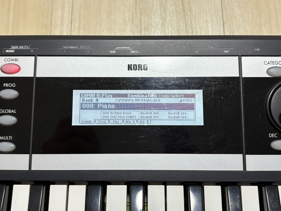 Korg X50 61-Key Keyboard Synthesizer with Soft Case and Adapter Used ...