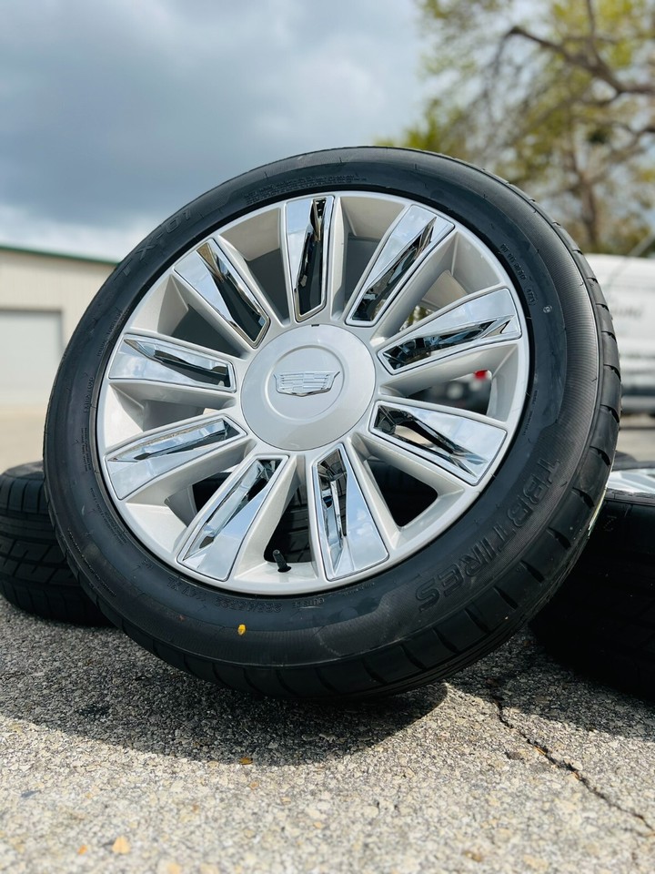 22" Cadillac Escalade Platinum Wheels Rims Tires Fits Factory 2020 2019 ...