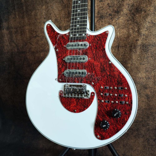 Brian May Signature Electric Guitar White Chrome Hardware Red Tortoise ...