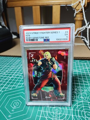 2023 Street Fighter Series 1 Ruby Gemstone Ref Ken 16/25 PSA 5 | eBay