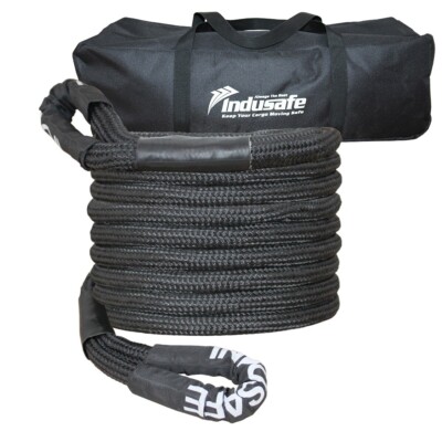 Indusafe 1" x 20' Kinetic Energy Truck Tow Recovery Rope 48,000 LBS Strap Snatch | eBay