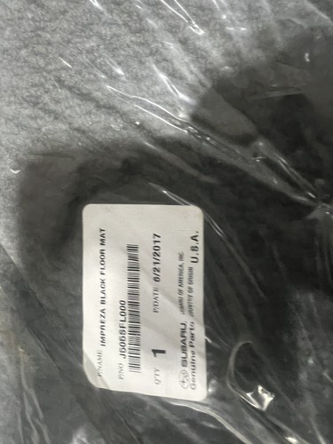 Floor Mat-Carpeted SUBARU Black OEM ACCESSORIES J501SFL020. J505SL000 ...