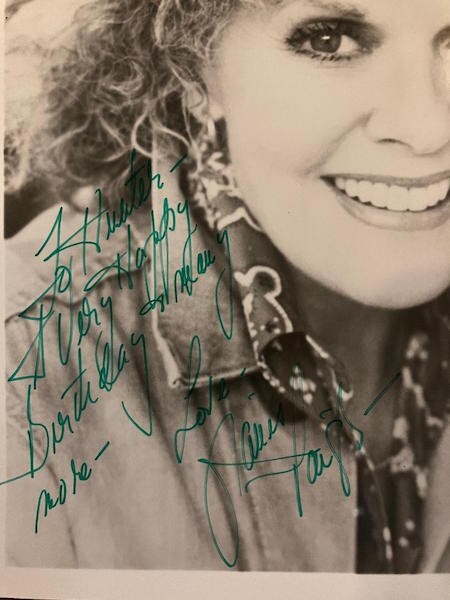VINTAGE GLAMOROUS 8x10 INSCRIBED SIGNED PHOTO OF SINGER ACTRESS JANIS ...