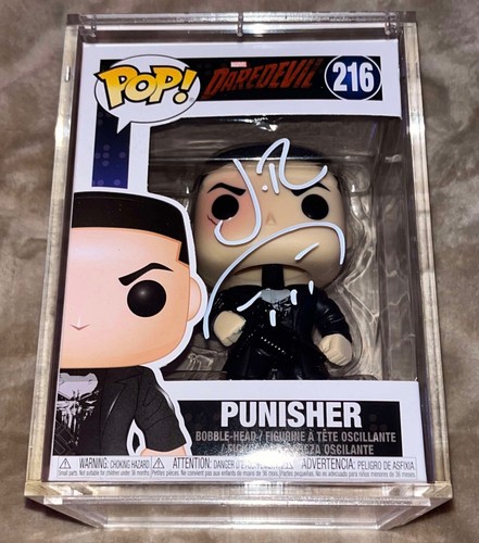 Marvel Punisher Daredevil Funko Pop 216 Signed By Jon Bernthal With ...