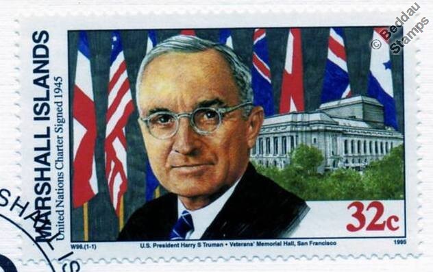 1945 WWII UN UNITED NATIONS CHARTER SIGNED President HARRY S. TRUMAN ...