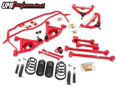 UMI GBF002R 1978-1988 GM G-Body Handling Kit Package RED 1" Lowering ...