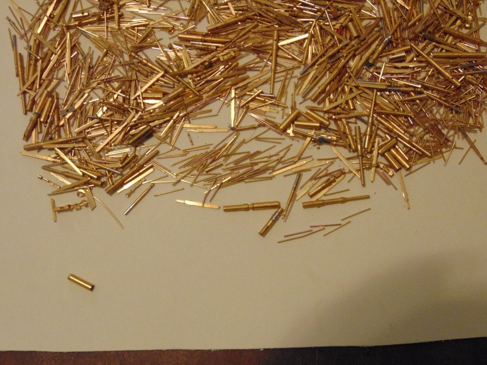 8 ounces-Scrap- Gold Plated Wire- Pins-Computer parts For Gold Recovery ...
