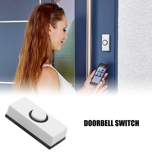 Wall Mounted Doorbell Switches with Screws Plastic Hard Wiring Press ...