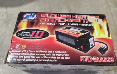 Advanced tool design blower heater attachment for pit fan. 5000 btu 120 ...