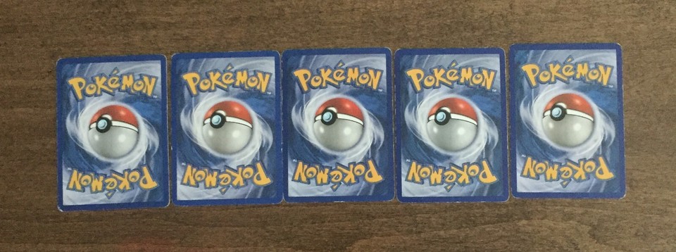 5 Ground Type Pokemon Cards - Riolu, Donphan, Pupitar, Horsea, Graveler ...