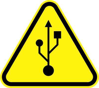 5x4.5 Triangle USB Sticker Vinyl Computer Port Symbol Sign Decal Bumper ...