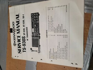 KENWOOD INSTRUCTION MANUAL COPY FOR TS 930S | eBay