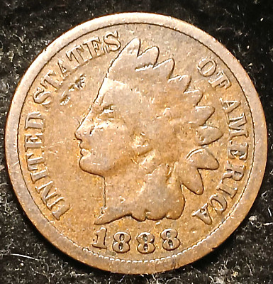 1888,1889, Native American Indian Head penny Rare FULL DATE eye appeal ...