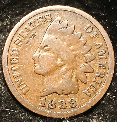 1888,1889, Native American Indian Head penny Rare FULL DATE eye appeal ...