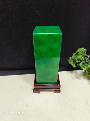 21.12LB TOP Natural Green jasper quartz carved crystal Mineral specimen ...