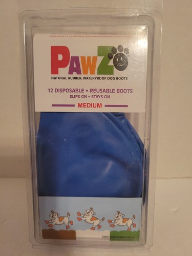 PawZ Protex Dog Boots Water-Proof Paws Disposable Reusable Medium Blue ...