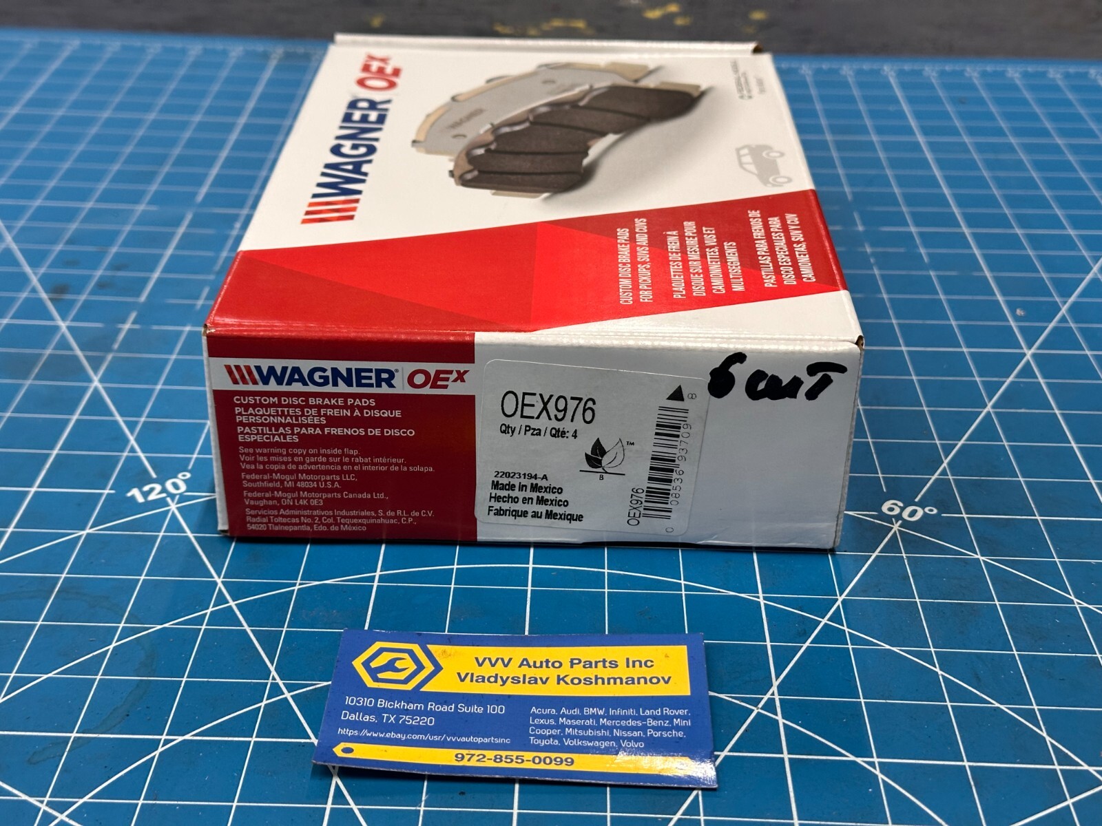 FRONT DISC BRAKE PAD SET WAGNER OEx OEX976 | eBay