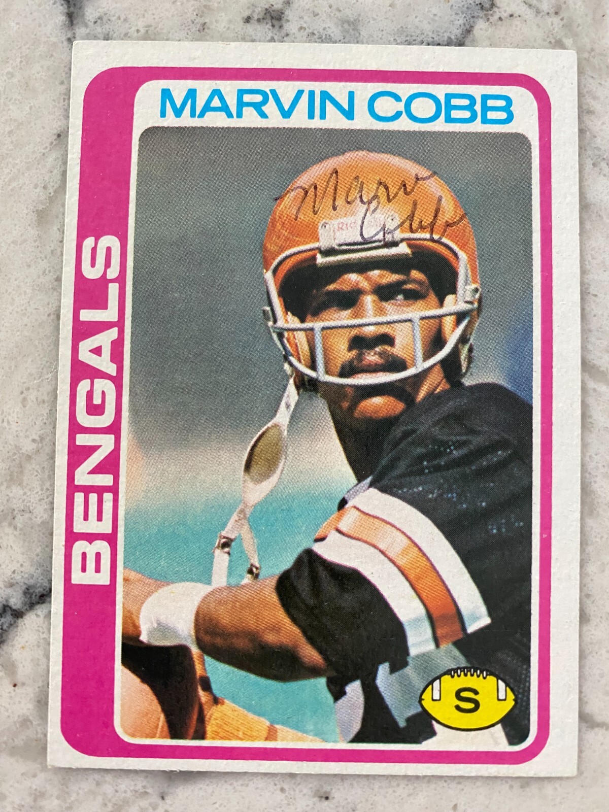 Marvin Cobb Signed CINCINNATI BENGALS Card 1978 Topps | eBay