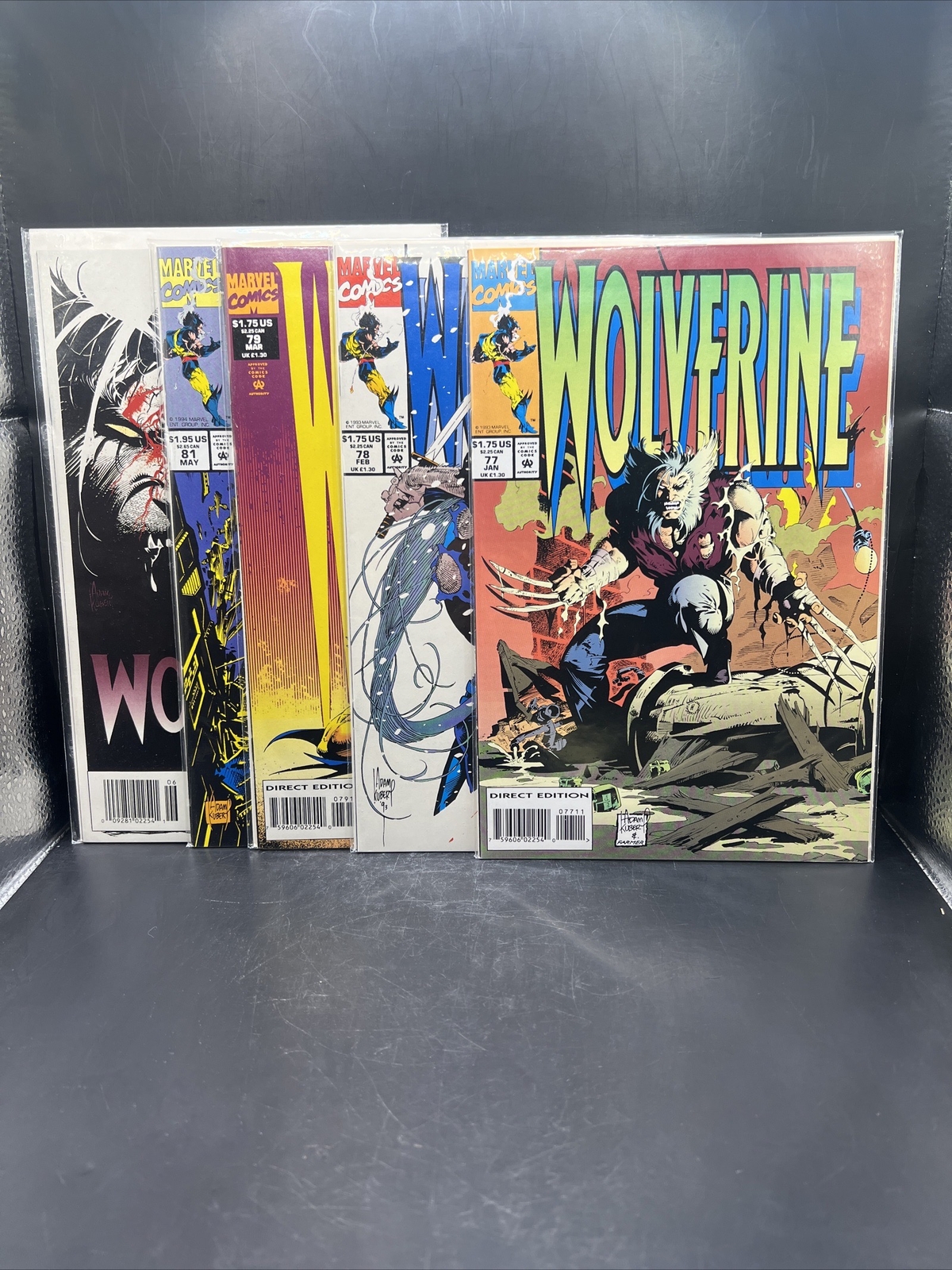 Marvel Comics Wolverine 1st Series Issue #s 77 78 79 81 & 82. Lot Of 5 ...