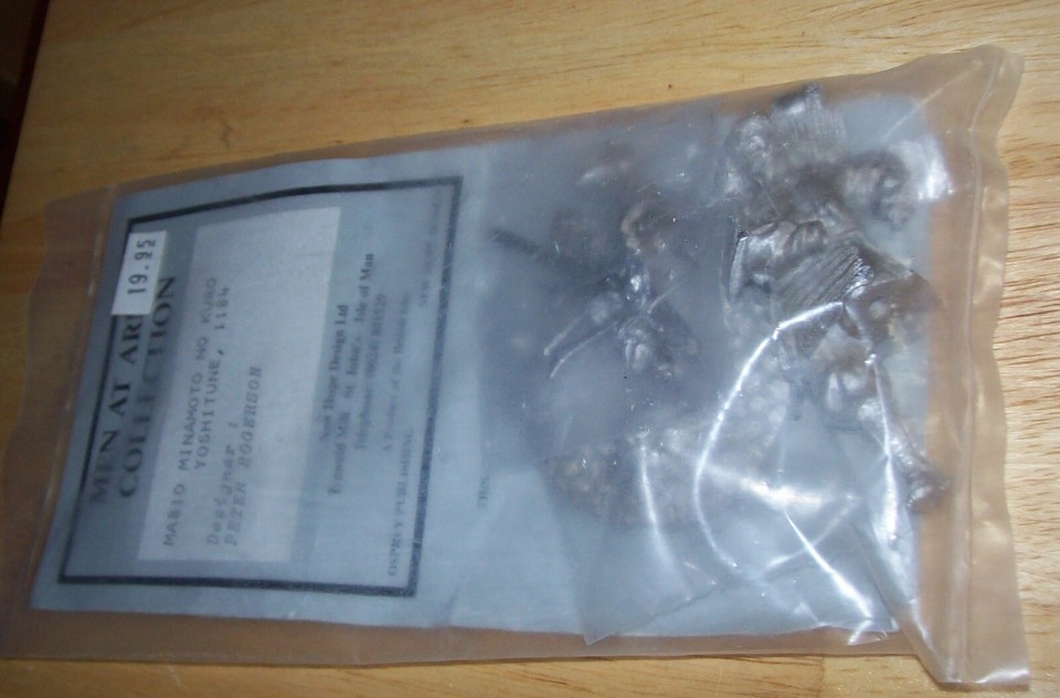 75MM NEW HOPE DESIGN METAL JAPANESE SAMURAI MINAMOTO NO KURO YOSHITUNE ...