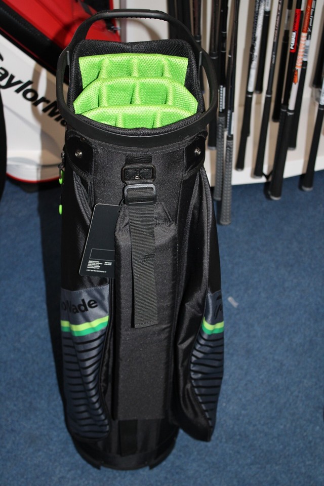 new taylormade 14 way rbz black/green cart bag & rain hood | eBay