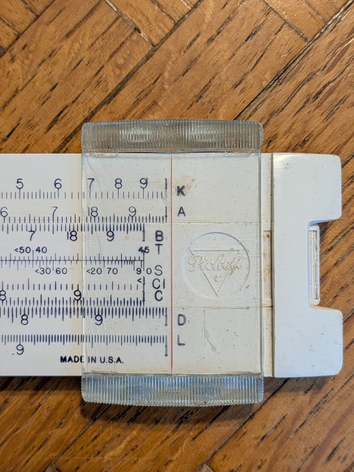 Pickett Slide Rule Microline 120 Rule with Original Sheath, Pre-owned ...