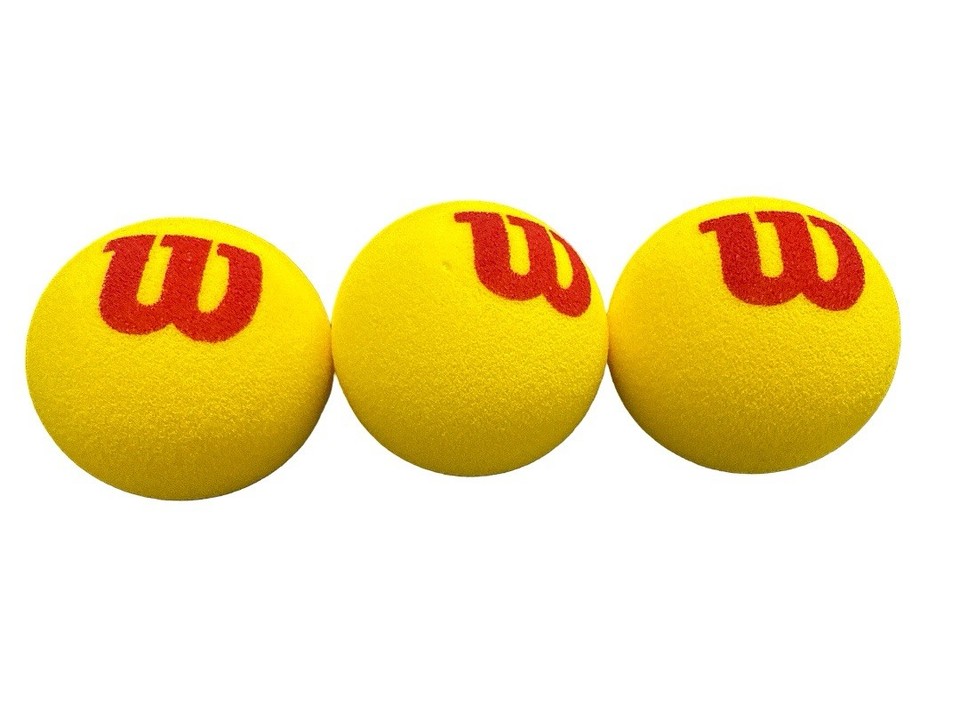 Wilson Starter Foam Tennis Balls, Yellow/Red (no Box) | eBay UK