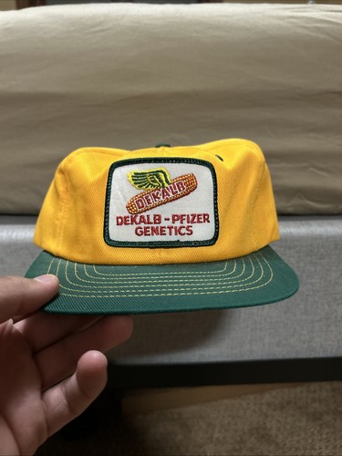 Vintage DEKALB Pfizer Genetic SEED Farm PATCH SNAPBACK Swimgster | eBay UK