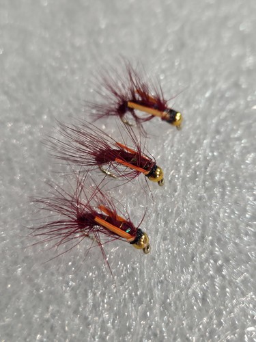 3 Claret Snatcher Fly Fishing Wet Trout Flies Size 10 | eBay UK
