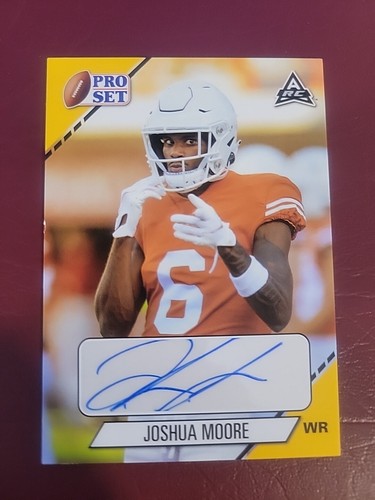 Joshua Moore Autograph LEAF 2021 Texas Longhorns | eBay