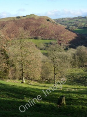 Photo 6x4 Across the Ithon valley to Castle Bank Llandrindod Wells ...