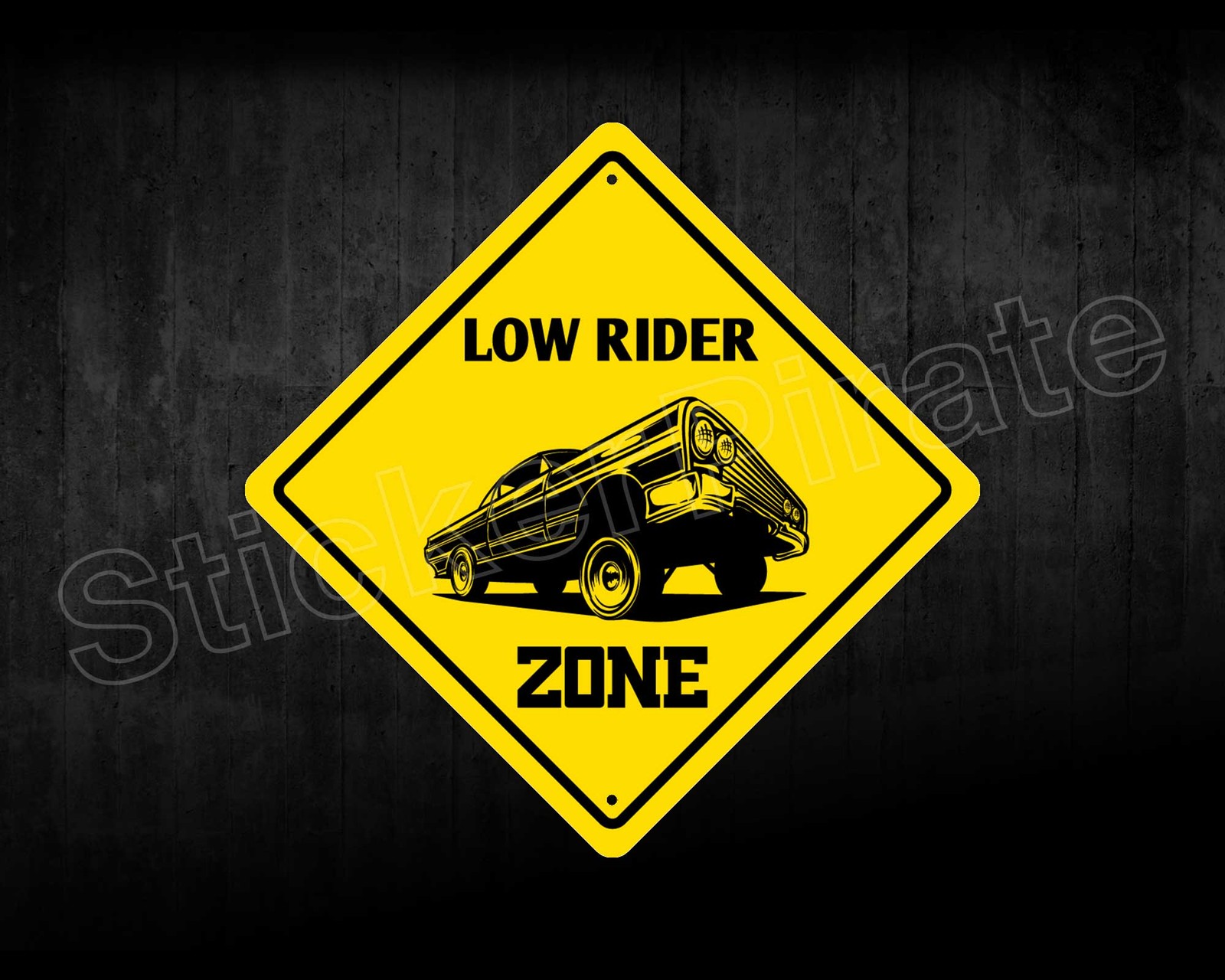 *Aluminum* Low Rider Zone Funny Metal Novelty Sign 12"x12" | eBay
